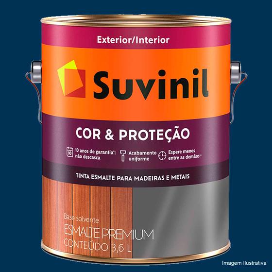 Suvinil esmalte premium cor e protecao brilhante azul del rey 3,6l - Esmalte Sintético ...