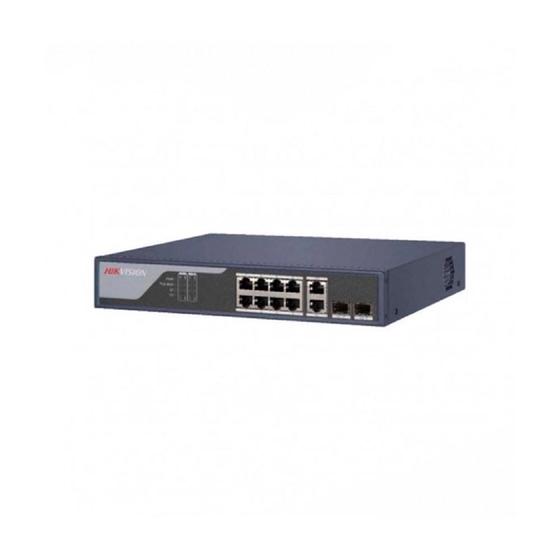 Switch 8P PoE Fast +2P HikVision DS-3E1310P-SI - Switch - Magazine Luiza