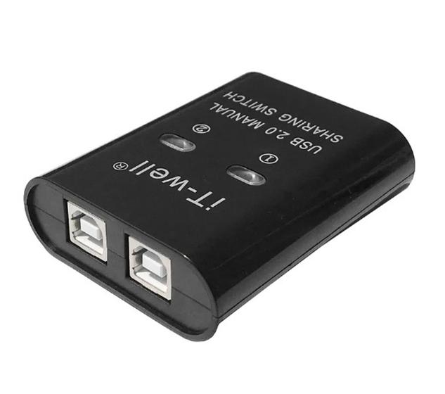 Switch Hub Switch 2 Portas Usb2.0 Tipo-b Impressora - OEM - Switch ...
