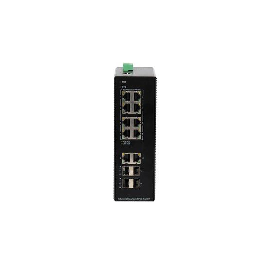 Switch Industrial Bdcom IES200-V25-4S2T8P, 8 Portas Gigabit RJ45 PoE+ ...