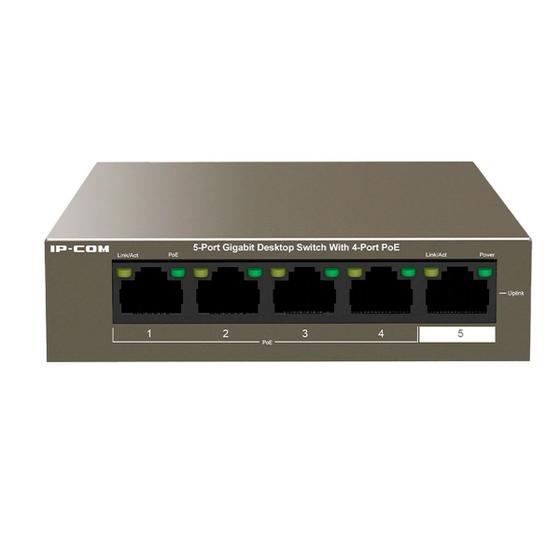 Switch IP-COM, 4 Portas Gigabit 10/100/1000 Mbps PoE + 1 Porta Uplink ...