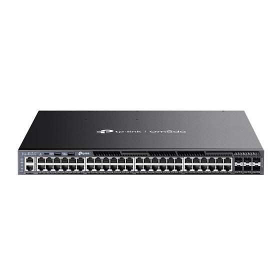 Switch TP-Link Gerenciável L3 48 Portas Gigabit PoE+ 6 Slots SFP+ ...