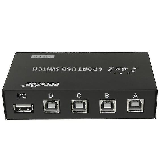 Switch USB 2.0 4 Portas Fengjie FJ-IA4B-C - Compartilhamento de Computador - Hub - Magazine Luiza