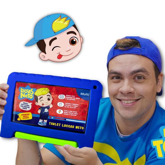 Tablet Android 13 64gb Lucas Neto 4gb De Ram 7 Polegadas Expansível ...