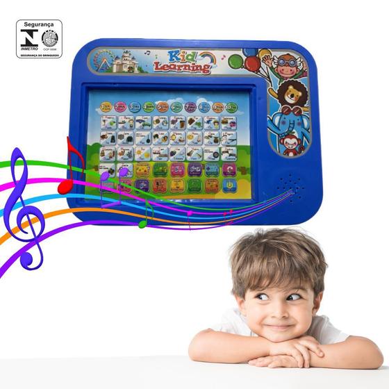 Tablet brinquedo Infantil menino alfabetizar educativos Ingles ...