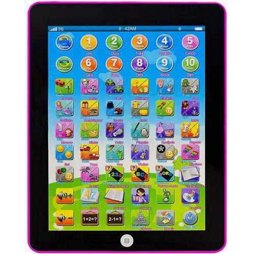 Tablet Didático Educativo Infantil Crianças Inglês/Português Well Kids ...