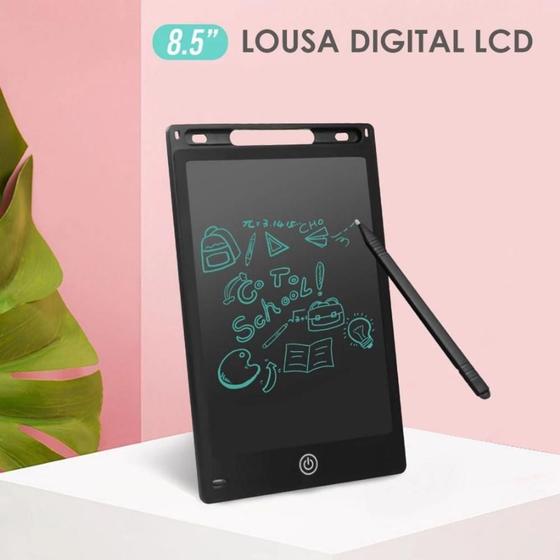 Tablet Infantil Criança Lousa Mágica Digital LCD 8,5 Para Desenho Notas ...