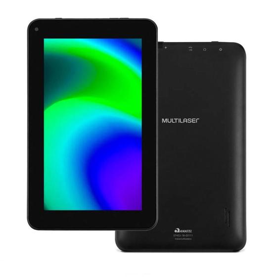 Tablet MULTILASER M7 Wifi 32GB NB355 Tela 7"Multilaser TELA 7" preto ...