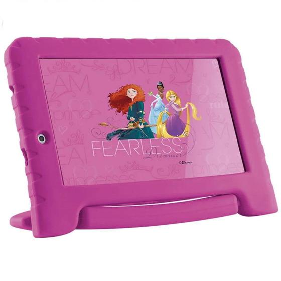 Tablet Multilaser Princesas Plus Rosa Quad Core 1GB RAM Android 8.1 GO ...