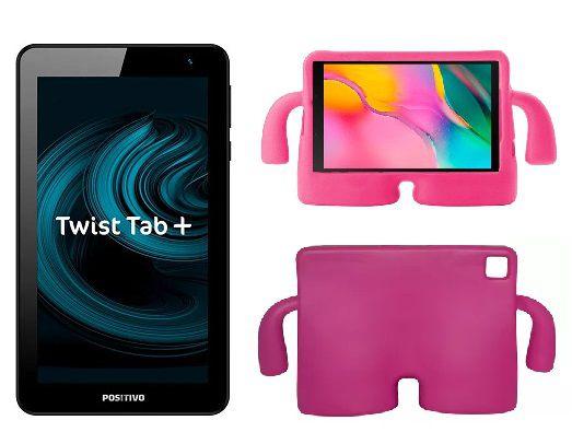 Tablet Para Criança Positivo 64Gb 2Gb Ram Com Capa Infantil Universal ...