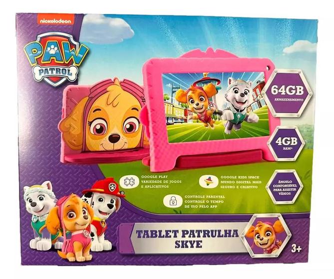 Tablet Patrulha Canina SKYE 64GB 4GB Ram Multilaser - Tablet Multilaser ...