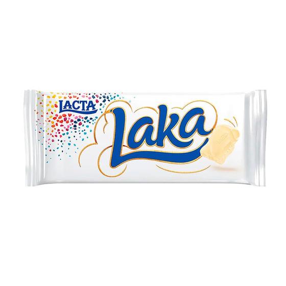 Tablete de Chocolate Branco Laka 80Gr - Lacta - Mondelez - Laka ...