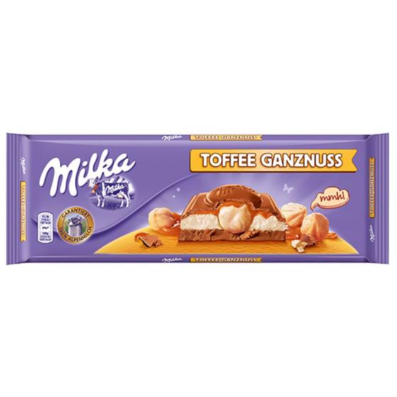 Tablete de Chocolate Mmmax Toffee Whole Nuts 300g - Milka - Chocolate ...