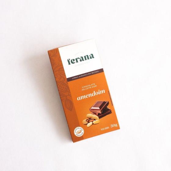 Tablete Sabores Do Mundo Ao Leite Com Amendoim 50G - Ferana Chocolates ...