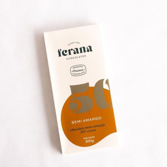 Tablete Teores De Cacau Chocolate Semi Amargo 100g - Ferana Chocolates ...