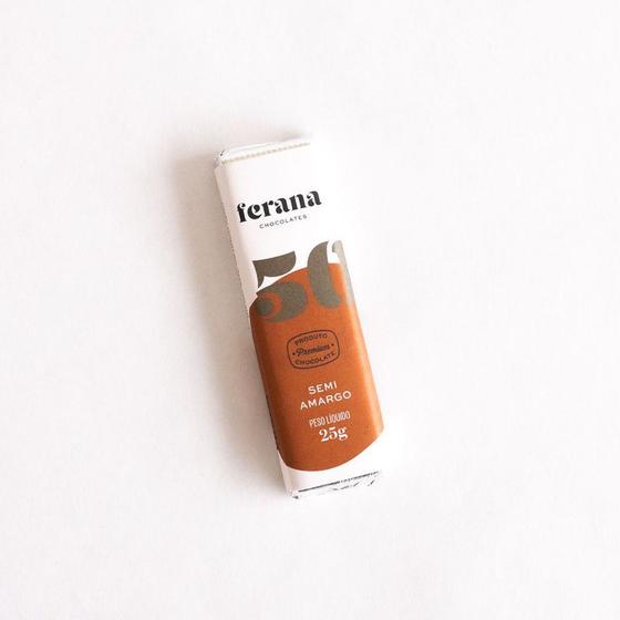 Tablete Teores De Cacau Chocolate Semi Amargo 25G - Ferana Chocolates ...