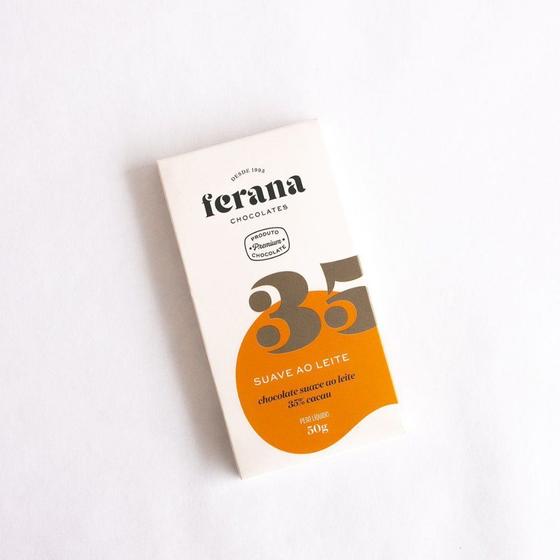 Tablete Teores De Cacau Chocolate Suave Ao Leite 50G - Ferana ...