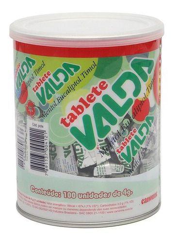 Tablete Valda Pote Com 100 Unidades 400g - Chocolate / Barra de ...