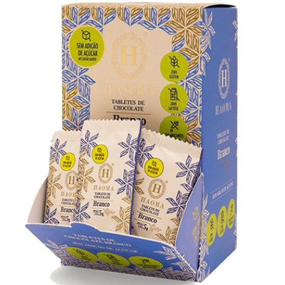 Tabletes de Chocolate Branco - Zero Lactose - (200g - 40 unidades ...