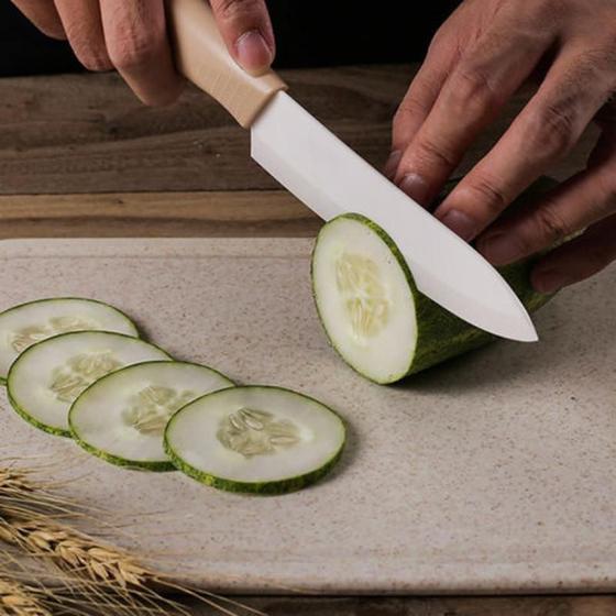 Tábua de Corte Plástico e Palha de Trigo Ecológico Culinário ...