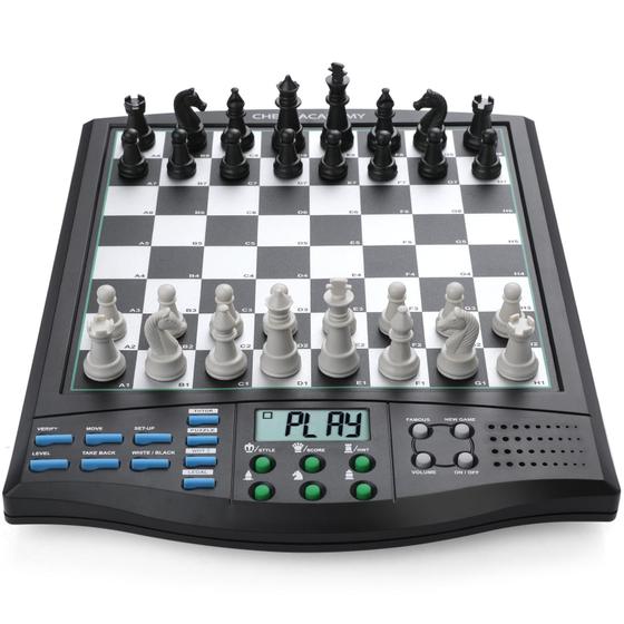 Tabuleiro de xadrez eletrônico Talking Chess Academy com ensino de voz ...