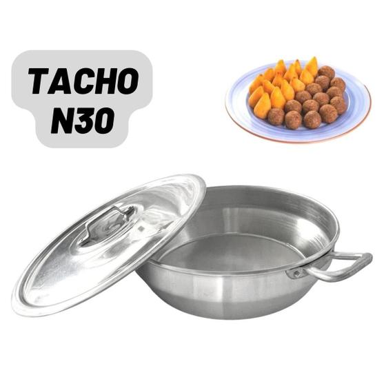 Tacho Alumínio 5L ou 6,7L Com Tampa N30 ou N32 Frituras Batata Pastel ...