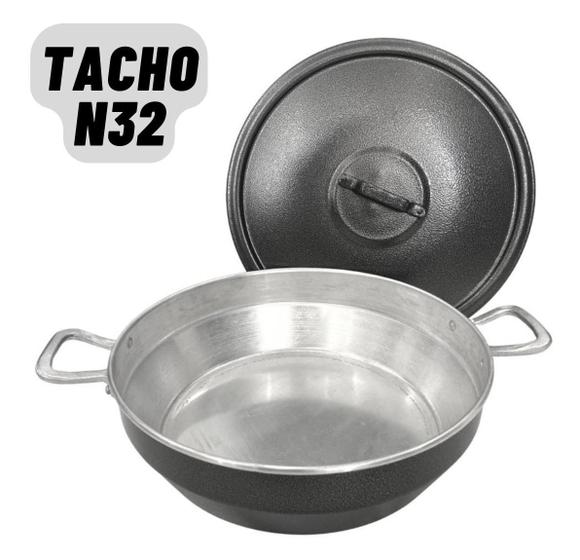 Tacho Alumínio Com Tampa N30 ou N32 Frituras Batata Pastel Salgado ...