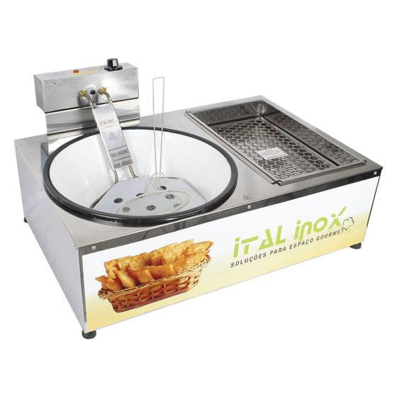 Tacho de Fritar Pastel Eletrico Com Escorredor 14L 50A200C 110V - ITAL ...