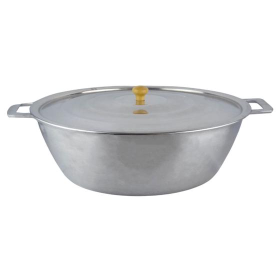 Tacho N 40 Polido Em Alumínio Batido Grosso - HRT - Tacho de Fritura ...