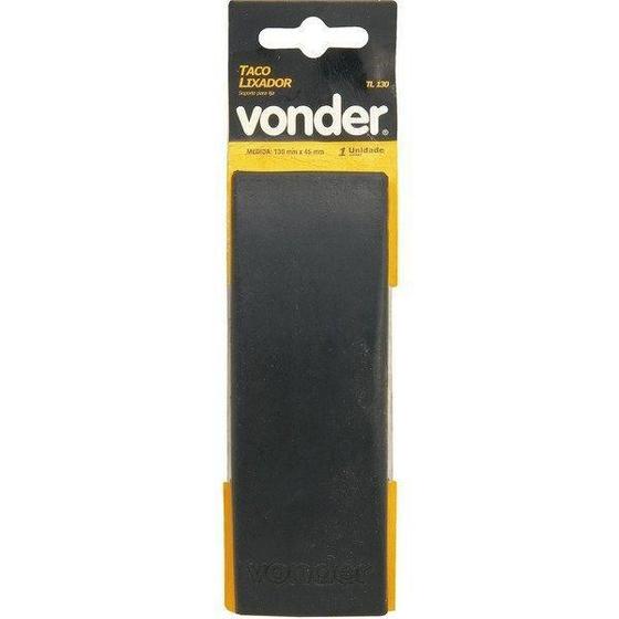 Taco de Lixar 130x45mm- Vonder - Lixa para Pintura - Magazine Luiza
