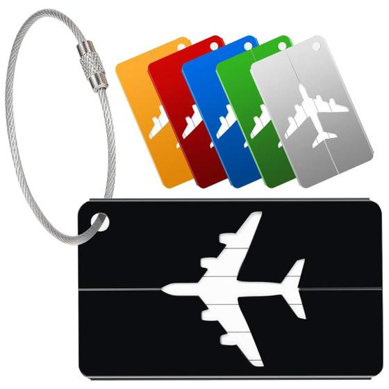 Tag Identificador Bagagem Etiqueta Mala Bolsa Viagem Colorido Alumínio ...