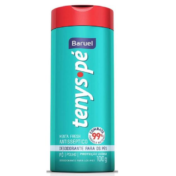 Talco em Pó Menta Fresh Tenys Pé 100g - Desodorante para Pés - Magazine Luiza
