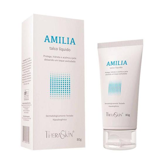 Talco Líquido Amilia Theraskin 80g - Talco para Bebê - Magazine Luiza