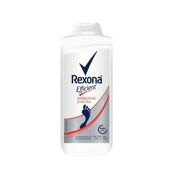 Talco Rexona Efficient Antibacteriano 100g - Desodorante para Pés ...