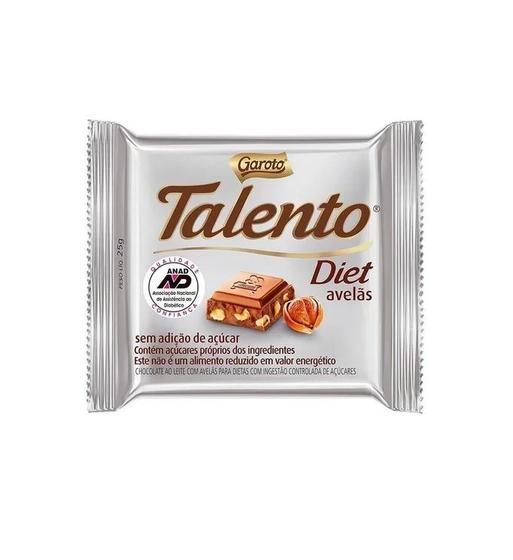 Talento Diet Mini UNIDADE 25g - Chocolate / Barra de Chocolate ...