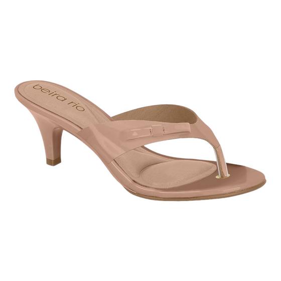 Tamanco Beira Rio 8308.1419 Dedo Conforto Salto Fino Baixo Feminino ...