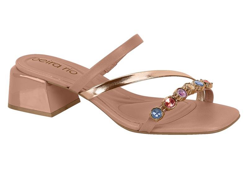 Tamanco beira rio com pedrarias - Tamanco Feminino - Magazine Luiza