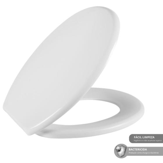 Tampa de Vaso Assento para Sanitário Privada Soft Astra Universal Oval ...
