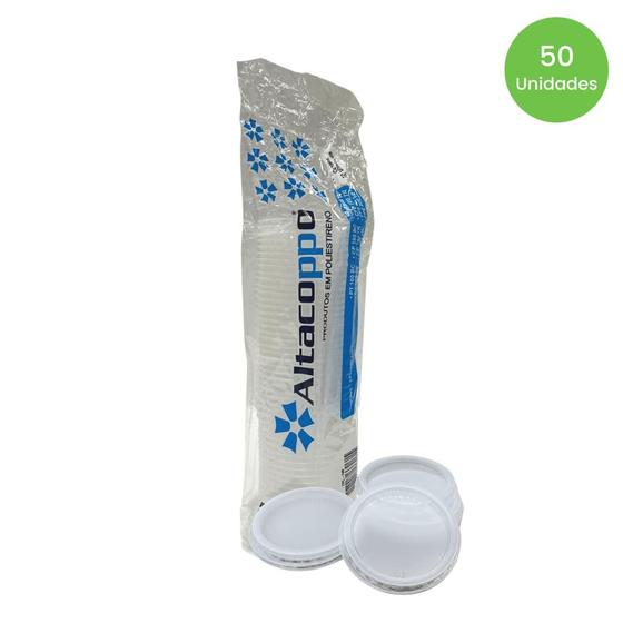 Tampa para Pote 100ml Altacopo transparente com 50 unidades - Altacoppo - Pote - Magazine Luiza
