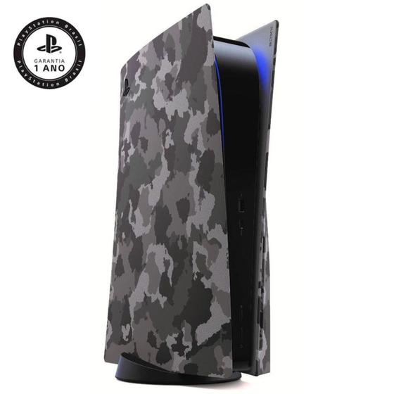 Tampas do Console Playstation 5 Gray Camouflage Original Sony Capa ...