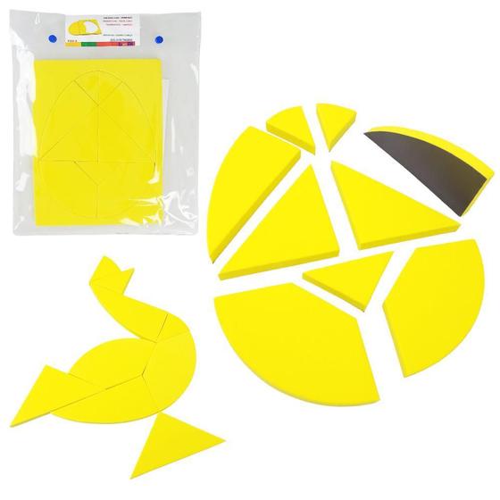 Tangram Oval Imantado Material Pedagógico Didático 10 Peças - Mmp ...