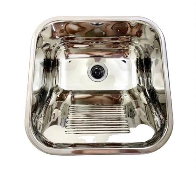 Tanque 40x40 inox 304 brilhante luxo embutir sobrepor c válvula ! - Aço ...