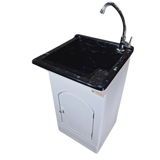 Tanque de Lavar Roupa 20L 100% Fibra com Torneira de Bancada - FIberblu ...