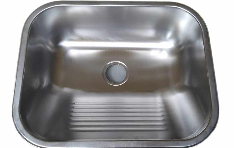 Tanque Inox 50x40 - Acetinado Escovado - Com Válvula. - Aço Cubas ...