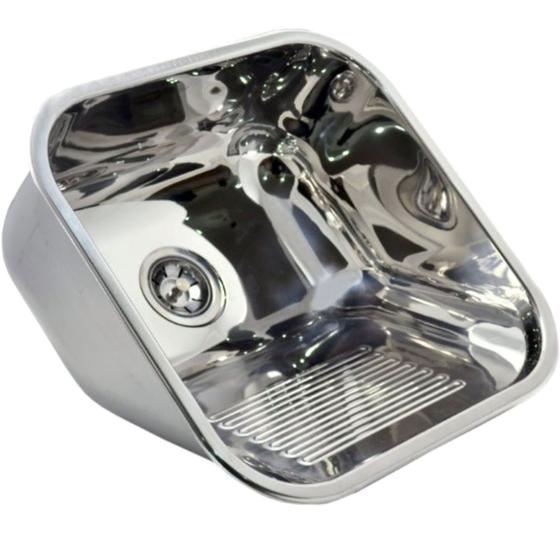 Tanque para Lavanderia de Aço Inox S-400 com 40x40x20cm ...