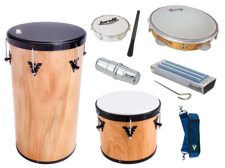 Tantan PHX + Repique de Mão + Pandeiro Contemporânea Instrumentos de ...