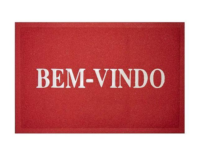 Tapete Capacho Bem Vindo emborrachado em PVC 40x60cm - Mor - Capacho ...