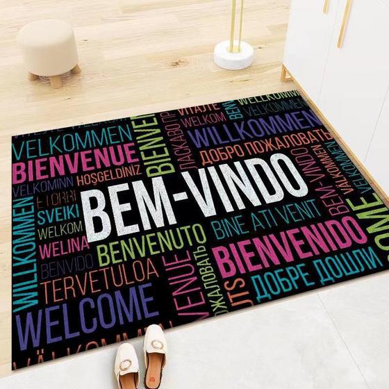 Tapete Capacho De Porta 60CM X 40CM antiderrapante Envio Imediato ...