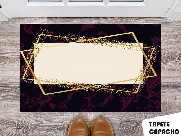 Tapete Capacho Personalizado Retângulos Irregulares Brilhantes - Deluzz ...