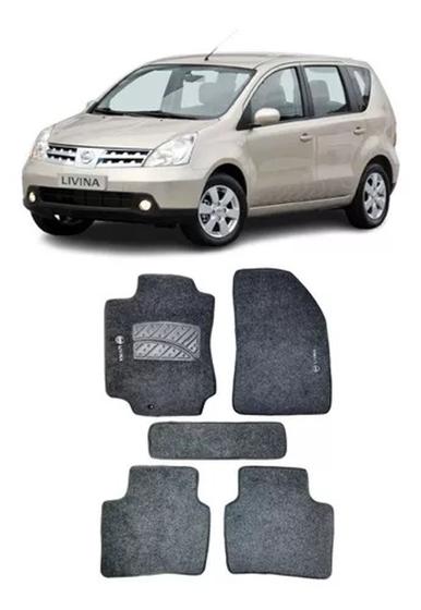 Tapete Carpete Bordado Nissan Livina Ano 2008 A 2014 - 500.420GRF ...